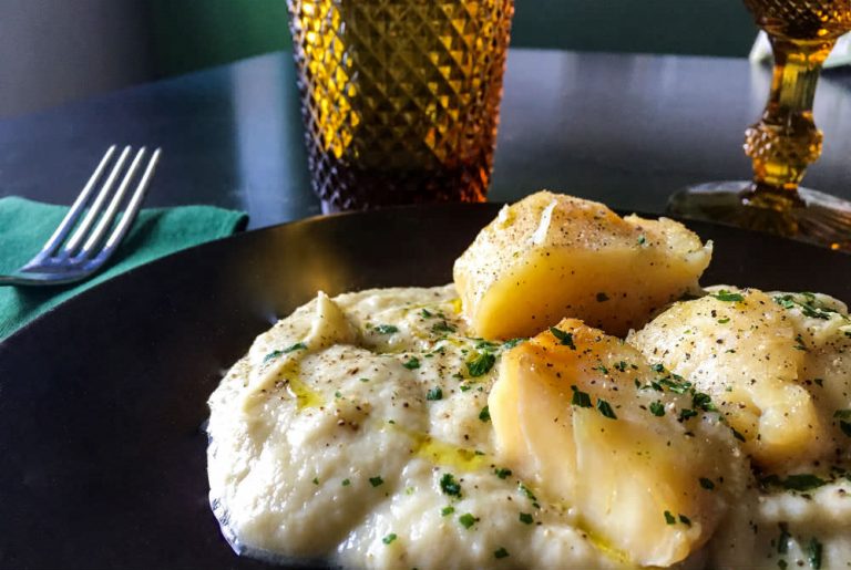 Cream of Cauliflower with Salt Cod - Recipes from Italy