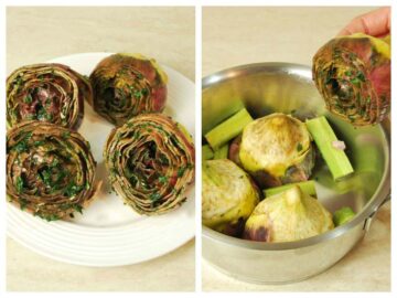 Carciofi alla Romana (Roman Style Artichokes) - Recipes from Italy