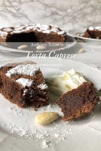 Torta Caprese, Italian Flourless Chocolate Cake -Recipes from Italy