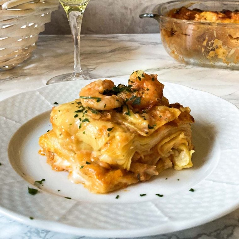 Lasagne di Pesce (Italian Seafood Lasagna Recipe) - Recipes from Italy