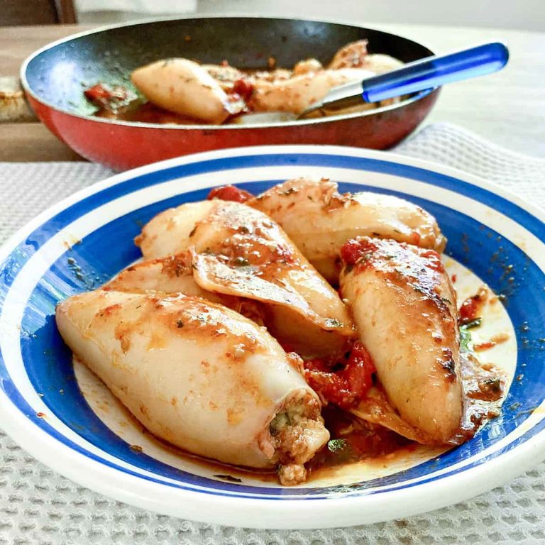 Italian Stuffed Calamari (Stuffed Squid Recipe)- Recipes from Italy