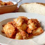 Baccalà alla Livornese (Salt Cod and Potatoes in Tomato Sauce ...