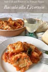 Baccalà alla Livornese (Salt Cod and Potatoes in Tomato Sauce ...