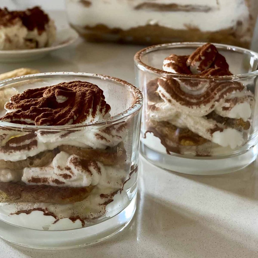 Easy Tiramisu Without Eggs (Trifle Cups) - Recipes from Italy