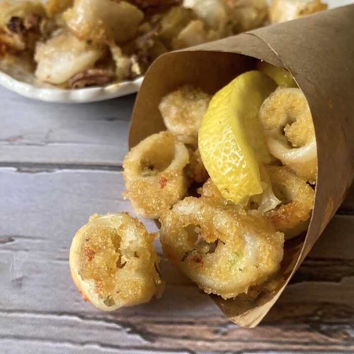 Baked Calamari Rings - Recipes from Italy