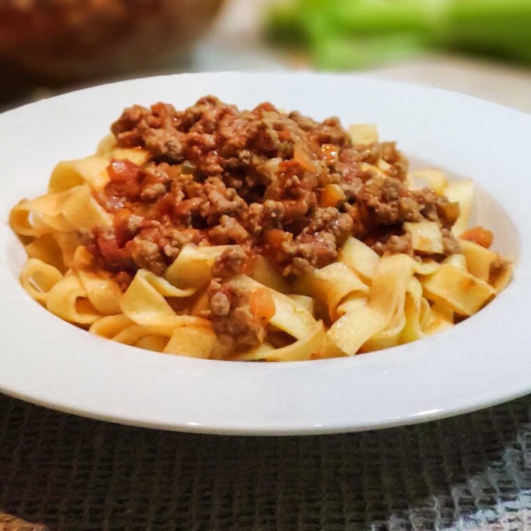 Traditional Italian Tagliatelle Bolognese - Recipes from Italy