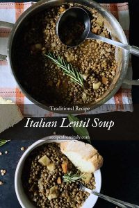 Classic Italian Lentil Soup | Zuppa di Lenticchie - Recipes from Italy