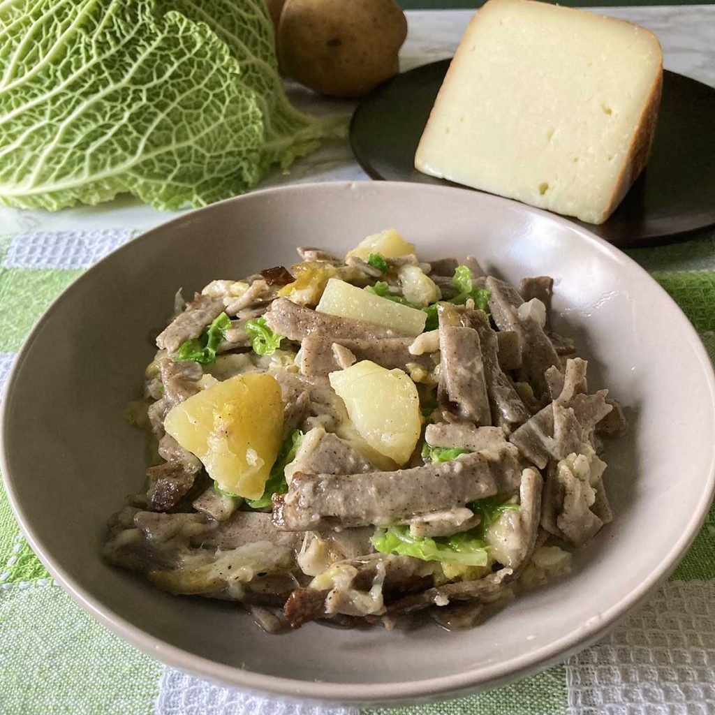 Pizzoccheri Recipe (Italian Buckwheat Pasta) - Recipes from Italy