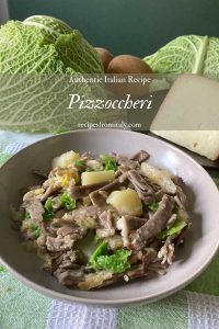 Pizzoccheri Recipe (Italian Buckwheat Pasta) - Recipes from Italy