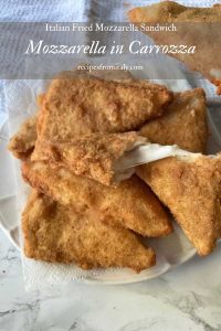 Mozzarella in Carrozza (Italian Fried Mozzarella Sandwich) - Recipes ...