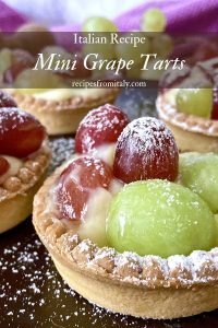 Italian Grape Tartlets Recipe with Pastry Cream - Recipes from Italy