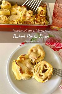 Baked Pasta Roses with Ham and Cheese (Rosette al Forno) - Recipes from ...