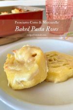 Baked Pasta Roses with Ham and Cheese (Rosette al Forno) - Recipes from ...