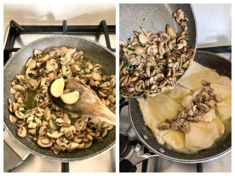 Scaloppine ai Funghi (Veal Scallopini with Mushrooms) - Recipes from Italy
