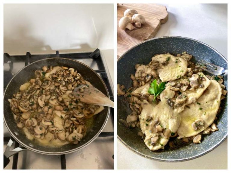 Scaloppine ai Funghi (Veal Scallopini with Mushrooms) - Recipes from Italy