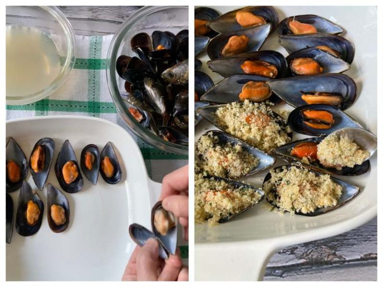 Cozze Gratinate (Classic Italian Stuffed Mussels) - Recipes from Italy