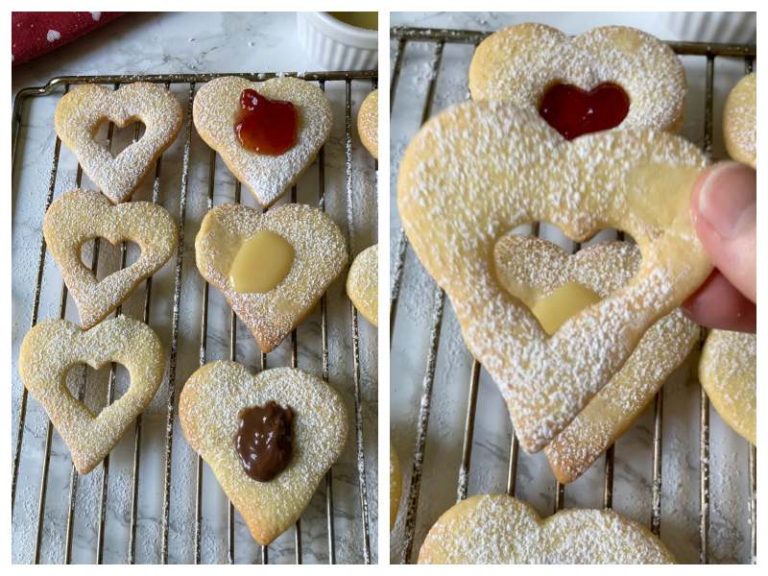 Italian Heart Cookies with Jam - Recipes from Italy