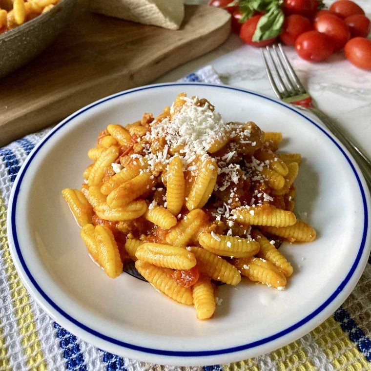 Malloreddus alla Campidanese (Sardinian Pasta Recipe) - Recipes from Italy