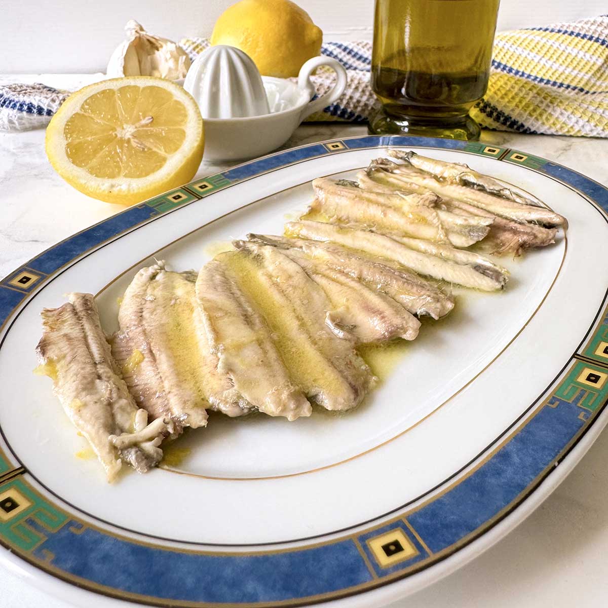Delicious Anchovies Cooked in Lemon - Recipes from Italy