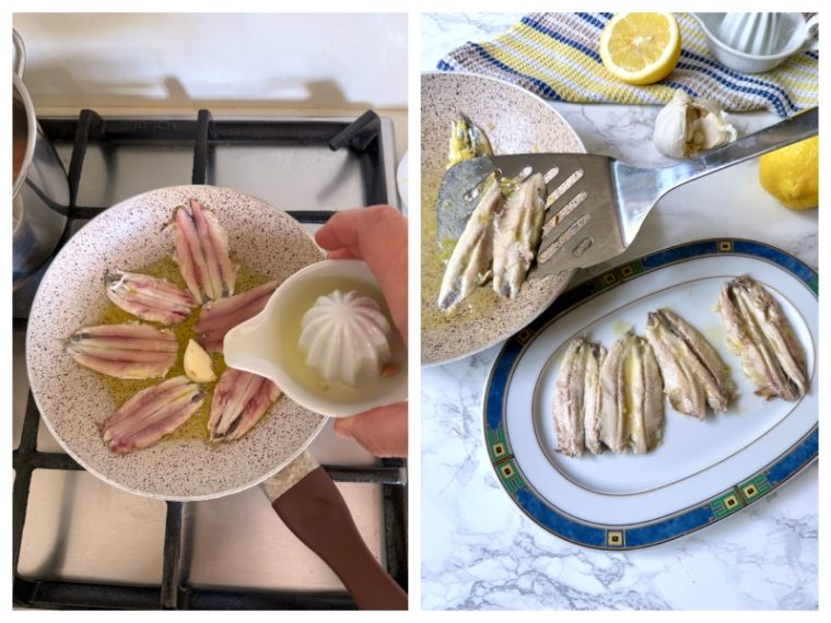 Delicious Anchovies Cooked in Lemon - Recipes from Italy