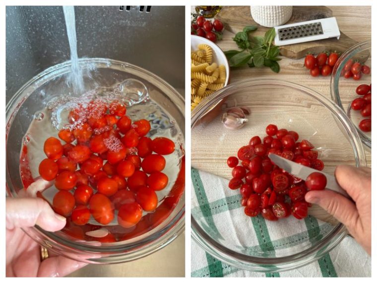Pasta alla Crudaiola (Fresh Tomato Basil Pasta) - Recipes from Italy