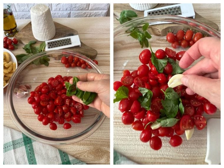 Pasta alla Crudaiola (Fresh Tomato Basil Pasta) - Recipes from Italy