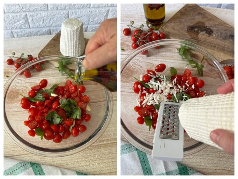 Pasta alla Crudaiola (Fresh Tomato Basil Pasta) - Recipes from Italy