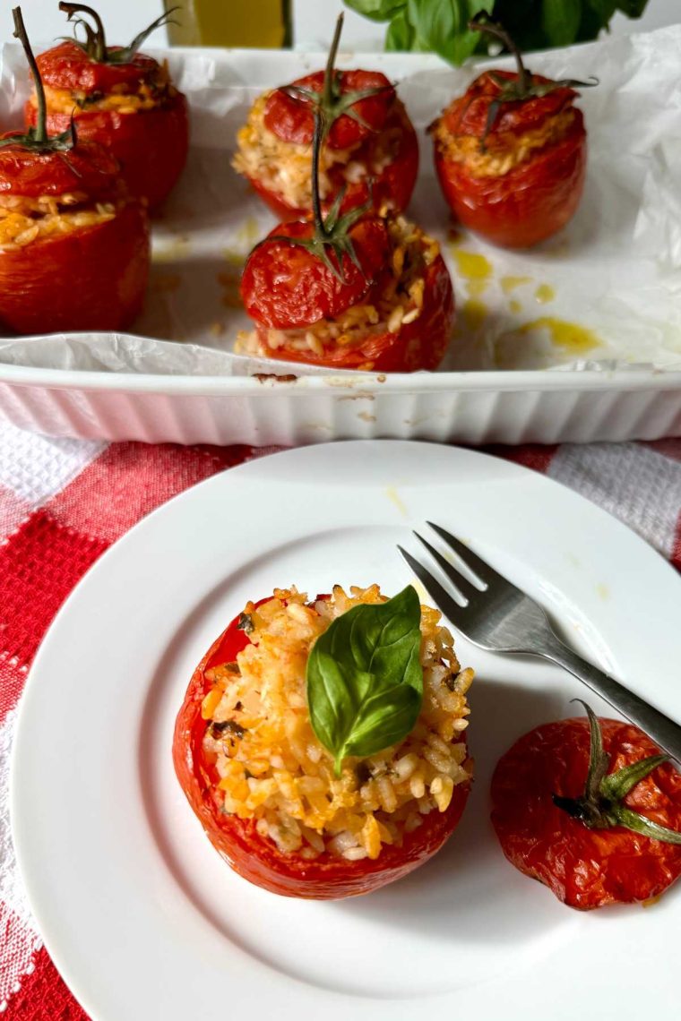 Roman Rice-stuffed Tomatoes (Pomodori al Riso) - Recipes from Italy