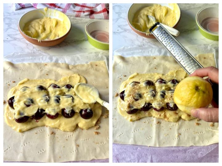 Italian Cherry and Pastry Cream Strudel Recipe - Recipes from Italy