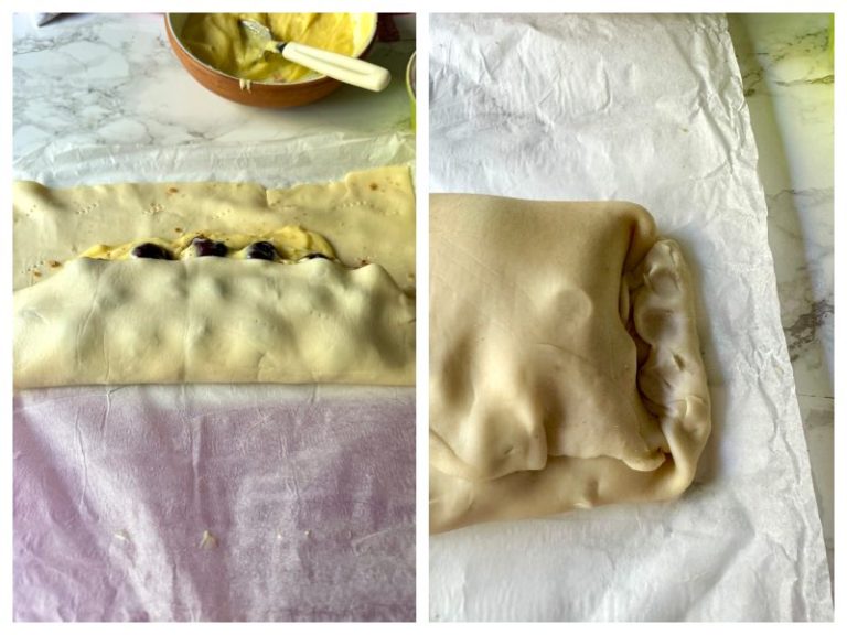 Italian Cherry and Pastry Cream Strudel Recipe - Recipes from Italy