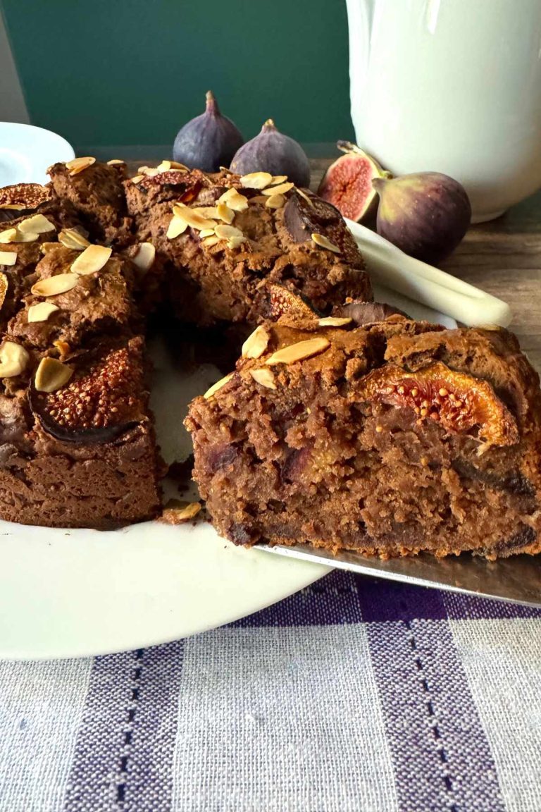 Italian Chocolate Fig Cake with Ricotta - Recipes from Italy