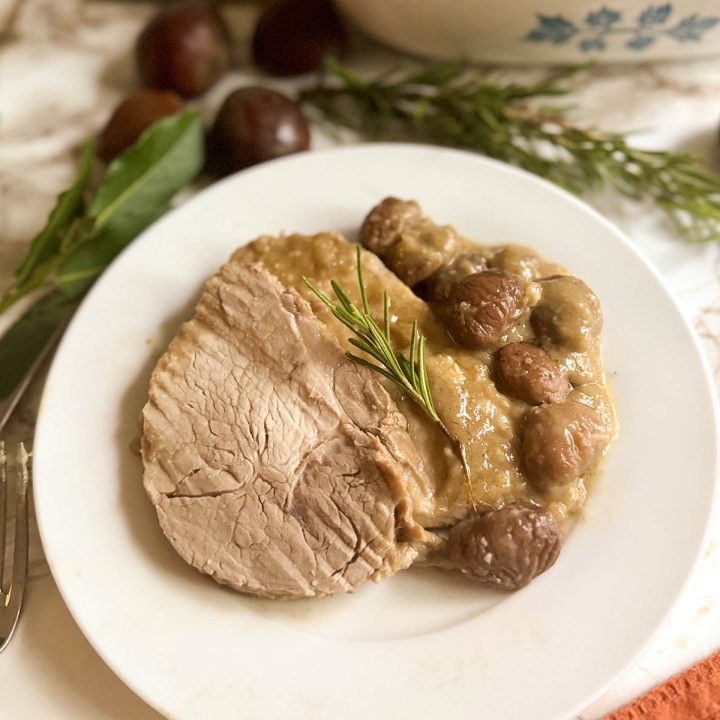 Traditional Italian Roast Pork with Chestnuts - Recipes from Italy