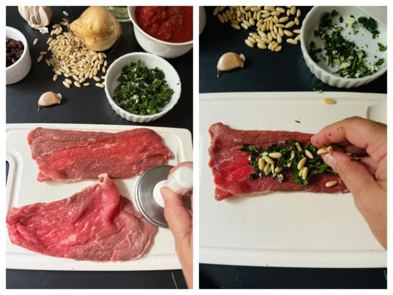 Braciole alla Napoletana (Italian Stuffed Beef Rolls) - Recipes from Italy