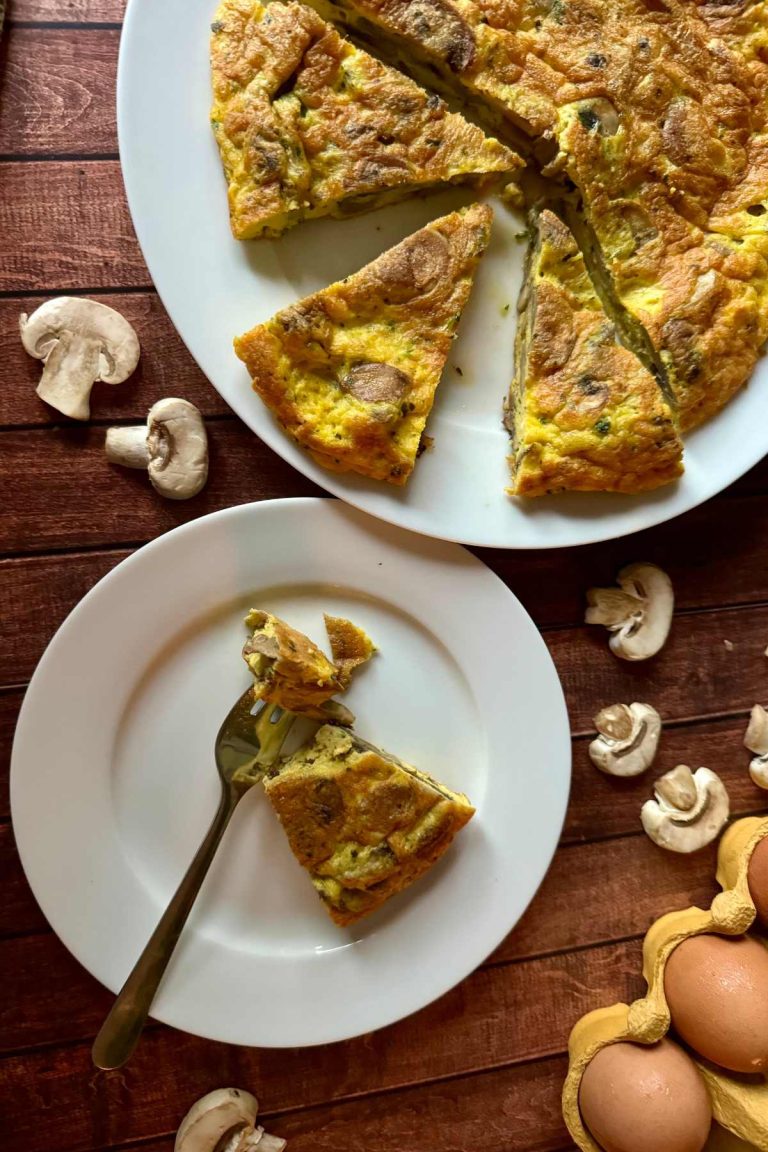 Easy Mushroom Frittata (Frittata di Funghi) - Recipes from Italy
