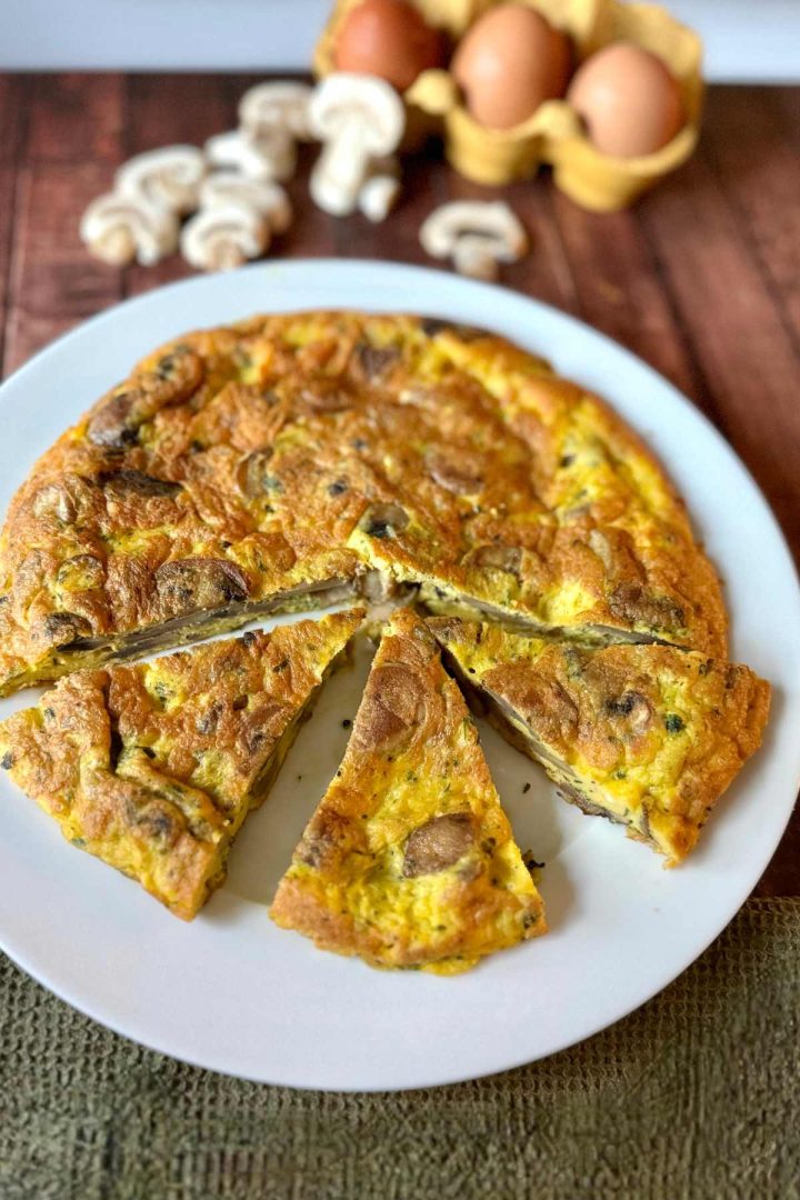 Easy Mushroom Frittata (Frittata di Funghi) - Recipes from Italy