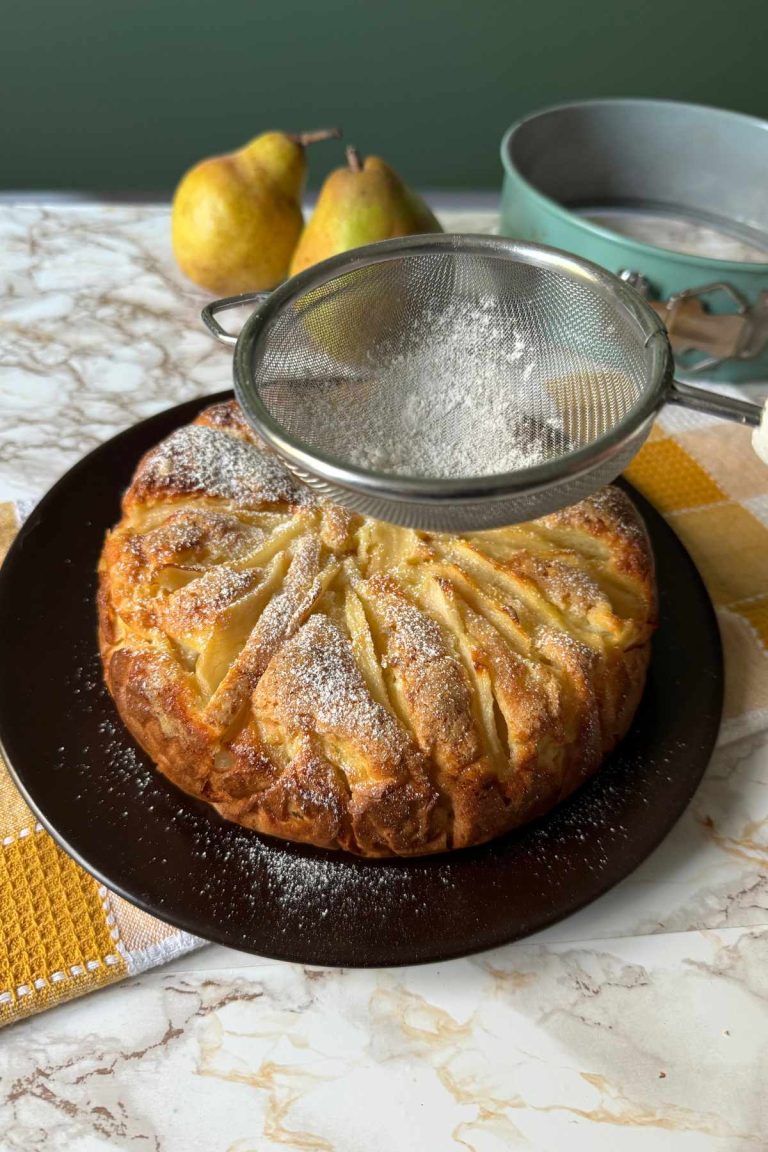 Italian Pear Ricotta Cake - Recipes from Italy