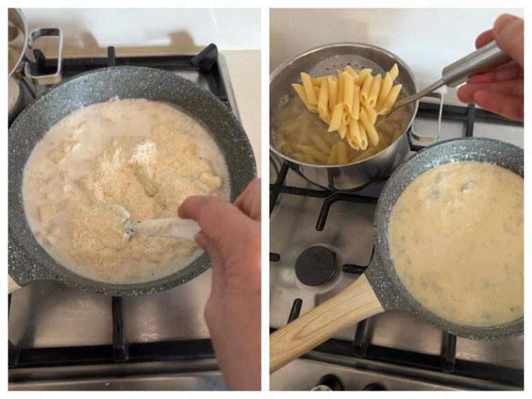 Pasta ai Quattro Formaggi (Four Cheese Pasta Recipe) - Recipes from Italy
