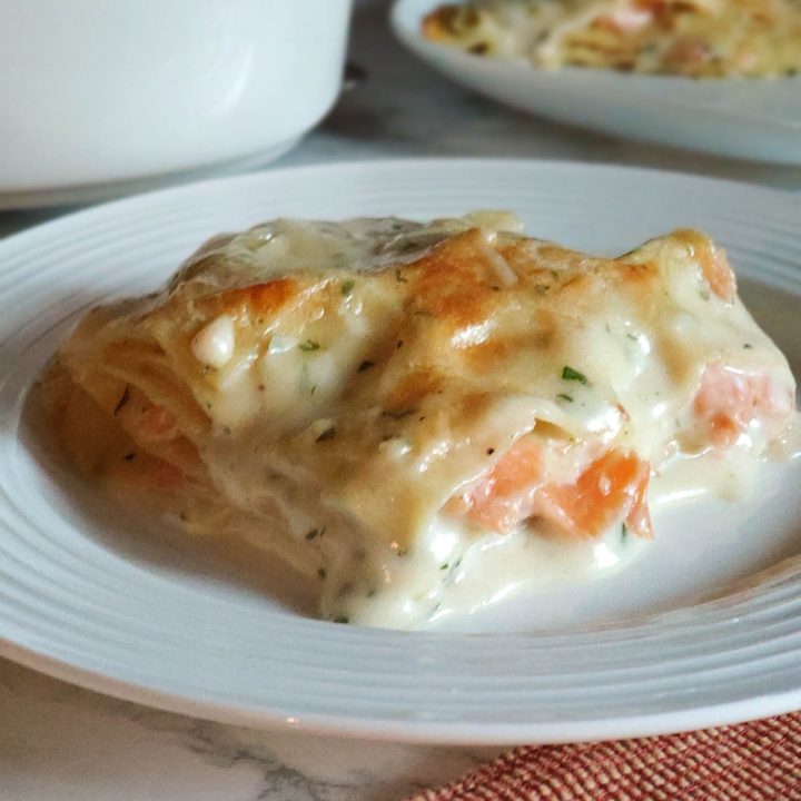 Easy Smoked Salmon Lasagna Recipe - Recipes from Italy