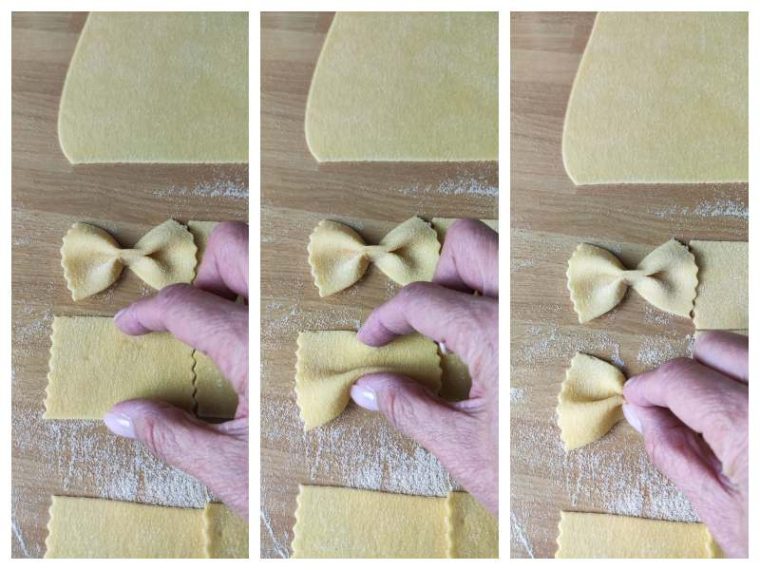 Homemade Farfalle (Italian Bow-Tie Pasta) - Recipes from Italy