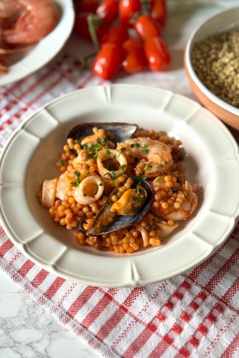 Fregola ai Frutti di Mare (Sardinian Pasta with Seafood) - Recipes from ...