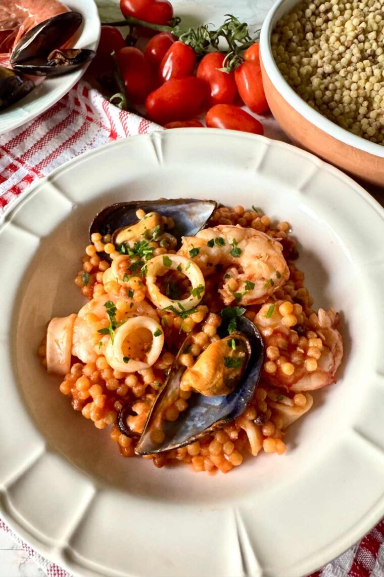 Fregola ai Frutti di Mare (Sardinian Pasta with Seafood) - Recipes from ...