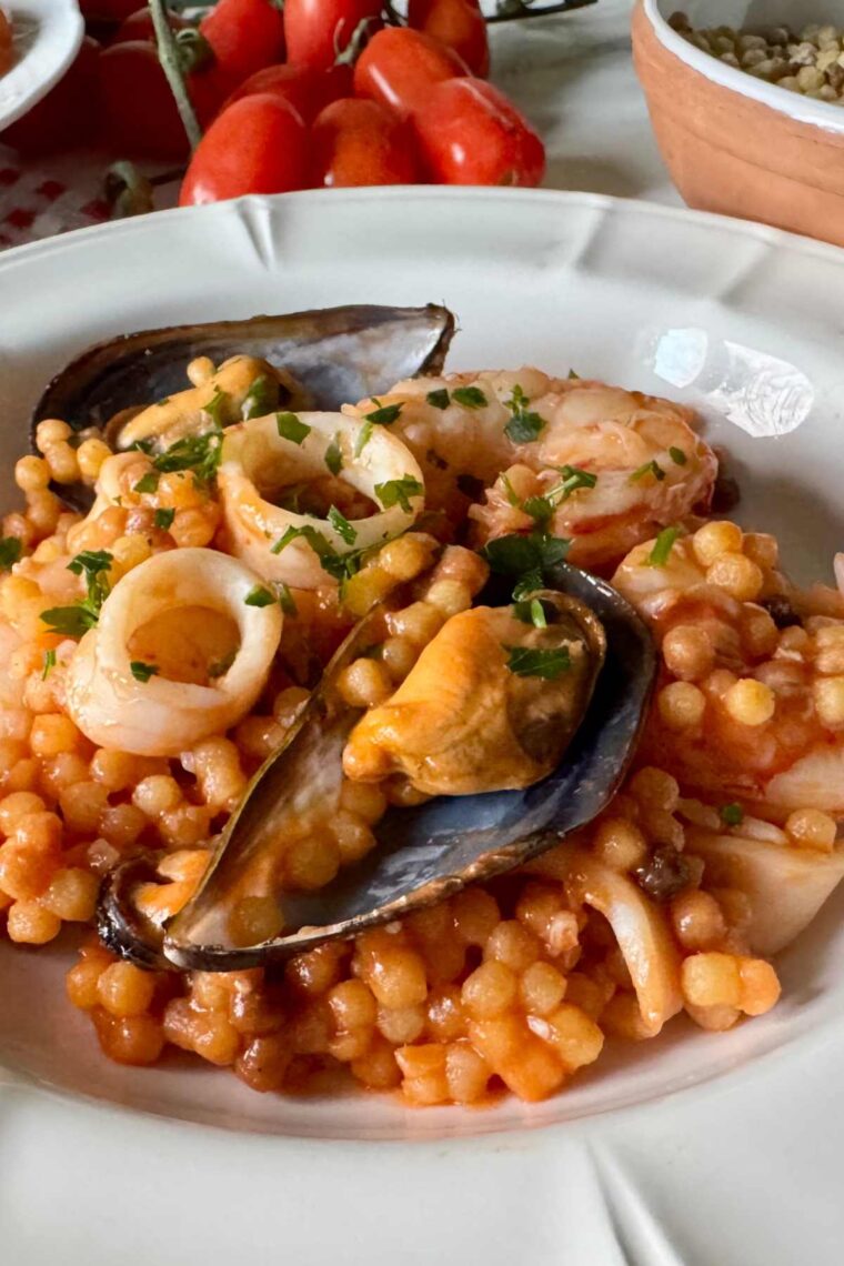 Fregola ai Frutti di Mare (Sardinian Pasta with Seafood) - Recipes from ...