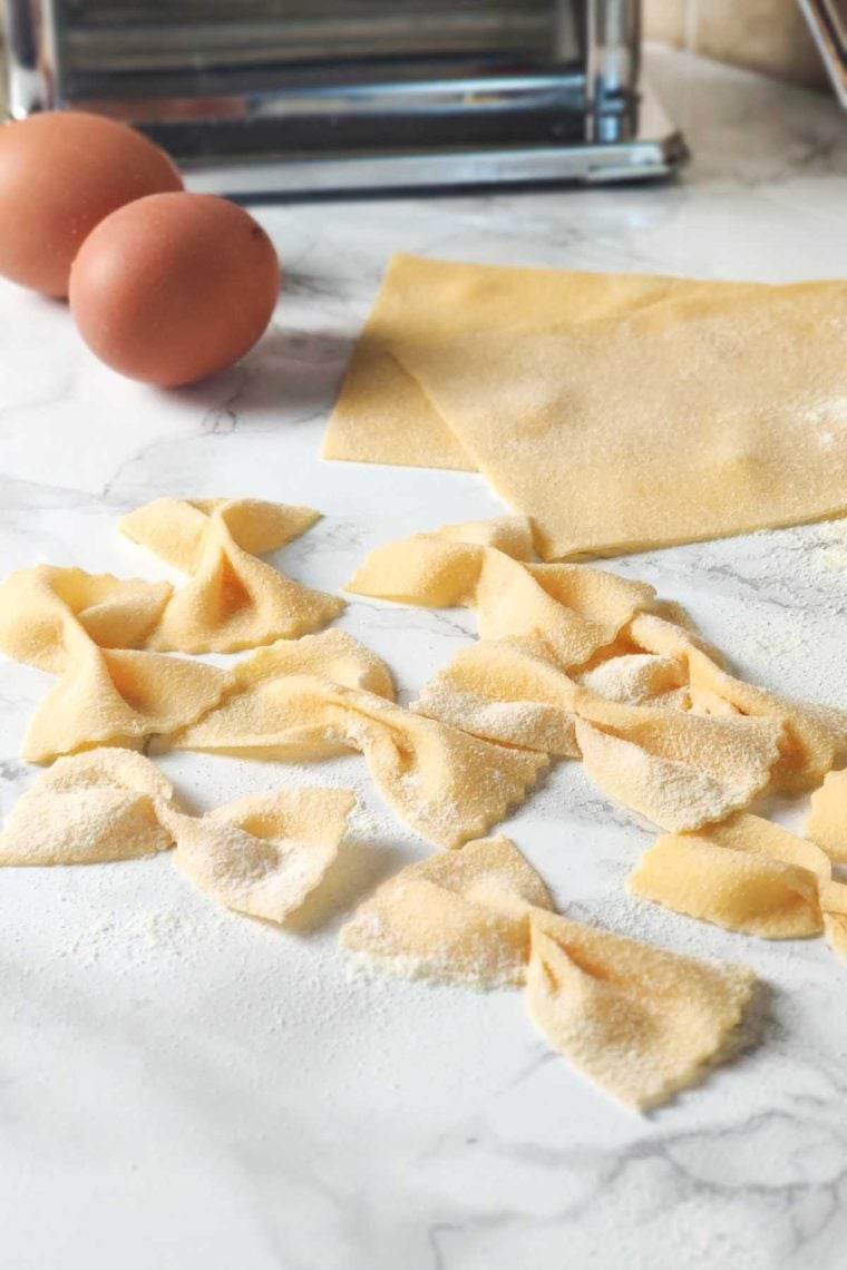 Homemade Farfalle (Italian Bow-Tie Pasta) - Recipes from Italy