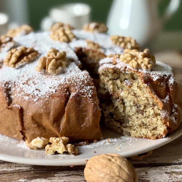Soft Italian Walnut Cake - Recipes from Italy