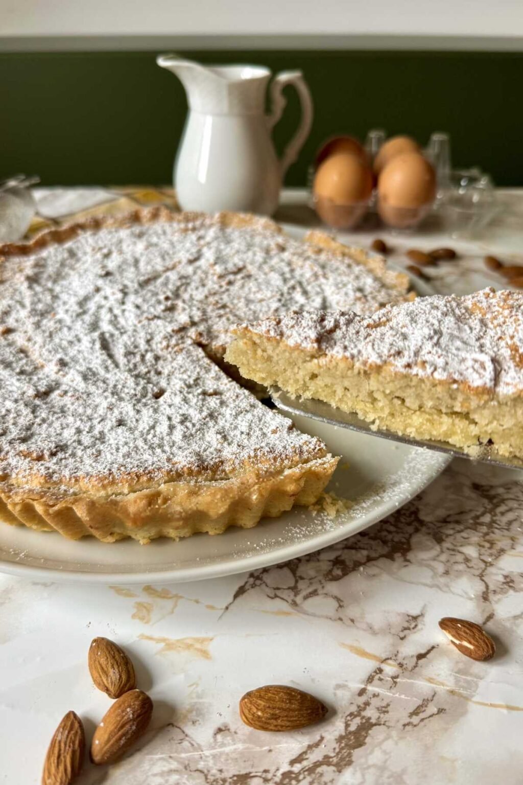 Crostata di Mandorle (Italian Almond Tart) - Recipes from Italy