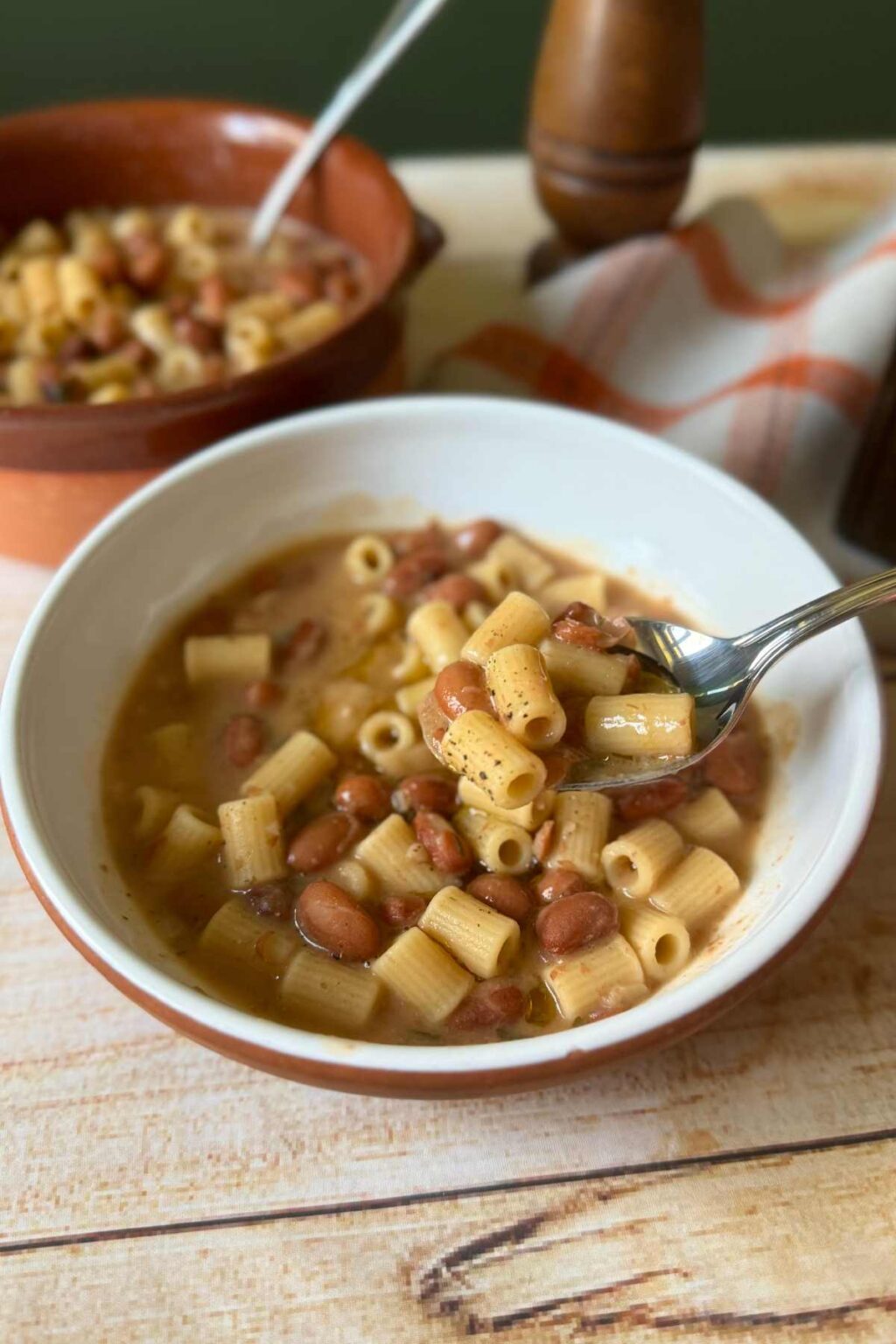 Pasta e Fagioli (Italian Pasta and Beans Soup) - Recipes from Italy