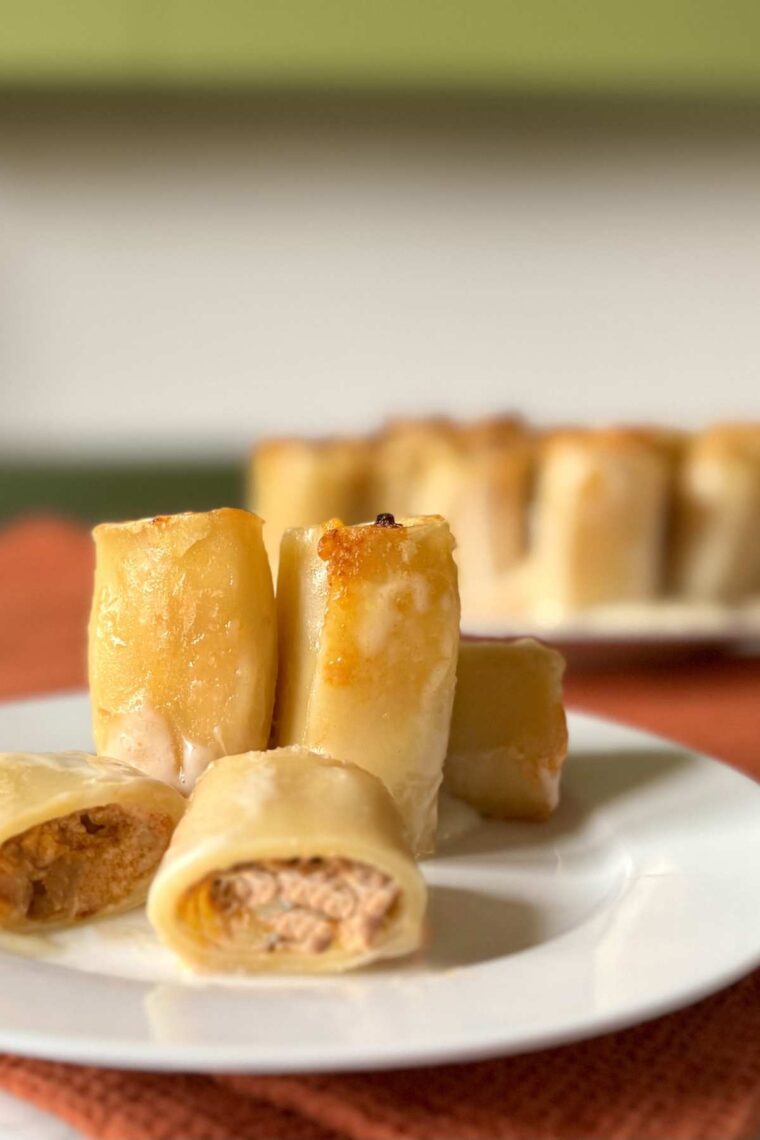 Stuffed Paccheri with Sausage and Mushrooms