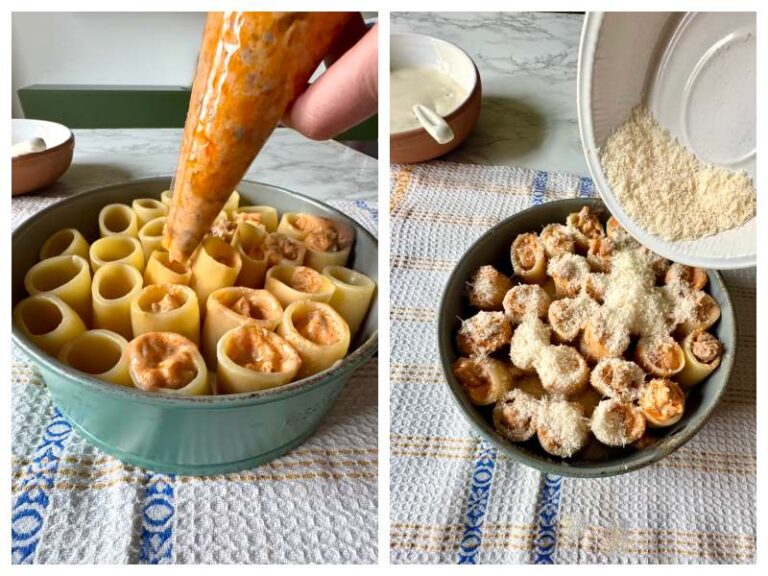 Stuffed Paccheri with Sausage and Mushrooms - Recipes from Italy