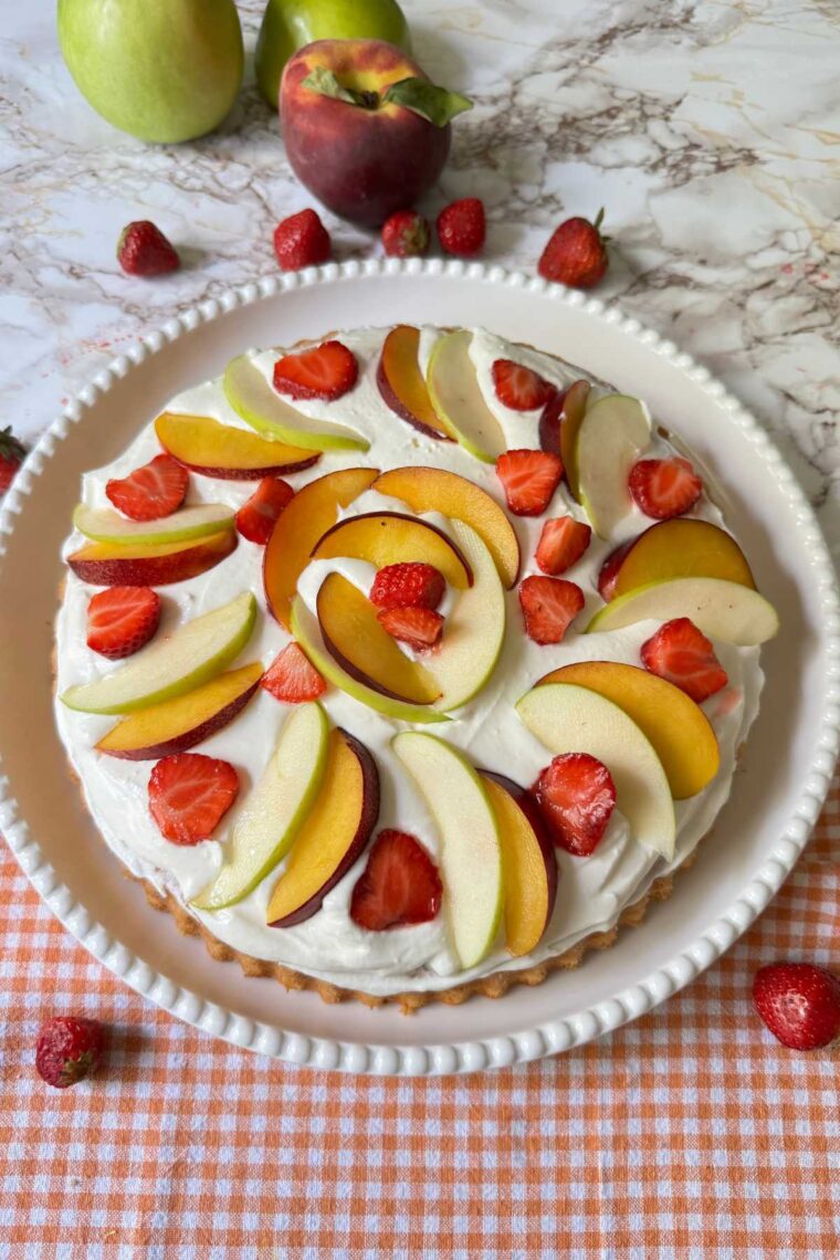 Soft Fruit Tart with Yogurt Cream - Recipes from Italy