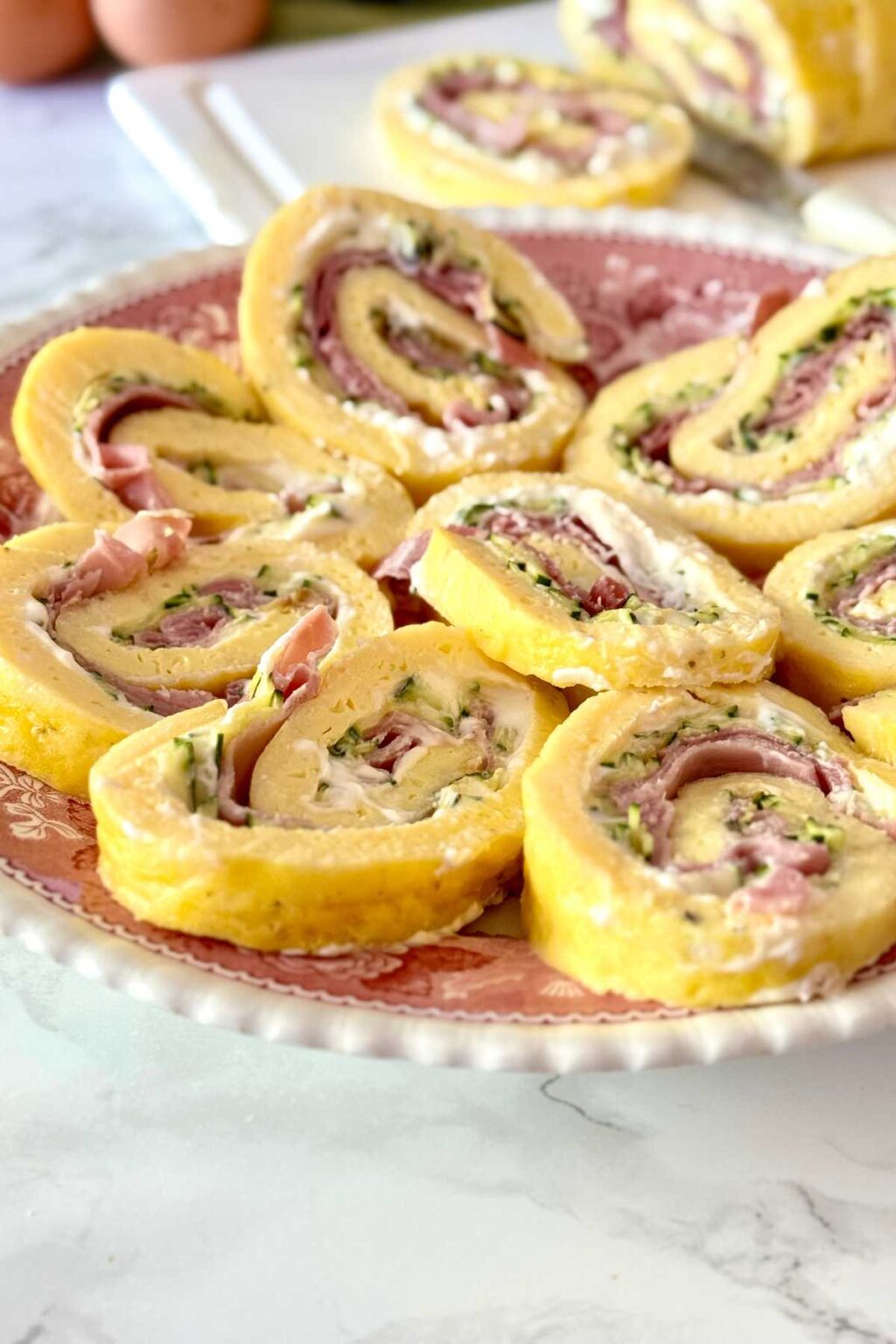 Frittata Roll with Ham, Zucchini and Robiola - Recipes from Italy